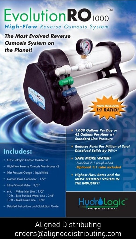 Hydro-Logic® Evolution RO1000™ - 1000 GPD System – Aligned Distributing